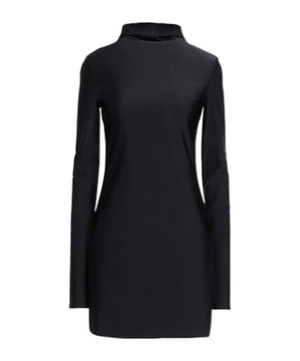 Sportmax Sheath Dress With Turtleneck And Long Sleeves - Blue