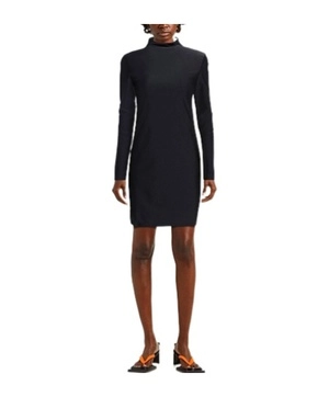 Sportmax Sheath Dress With Turtleneck And Long Sleeves