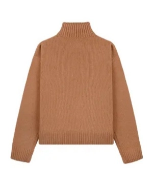 SPORTY  RICH Sporty & Rich Turtleneck Logo-embroidered Sweater
