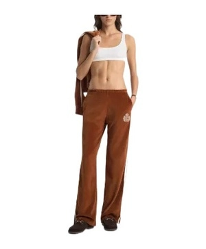 SPORTY  RICH Logo-embroidery Stripe Tack Pants
