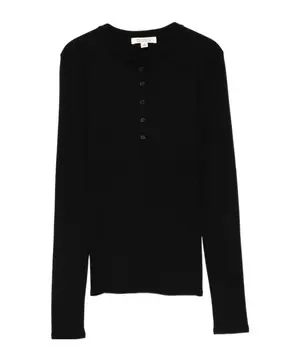 NILI LOTAN Button-fastening Polo Top