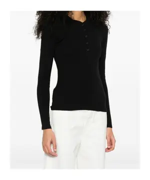 NILI LOTAN Button-fastening Polo Top