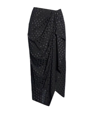 Isabel Marant Étoile Polka Dot Ruched Skirt