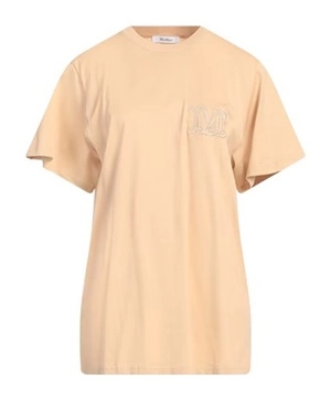 Max Mara Solid Short Sleeve T-shirt - Sand-colored