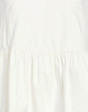 Max Mara Short Sleeved V-neck Peplum Top - White