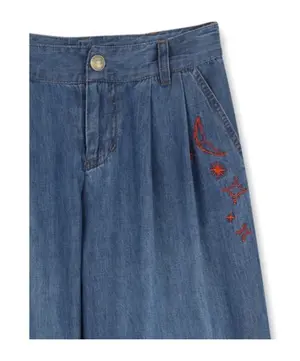 Zadig&Voltaire Embroidered Pleated Jeans