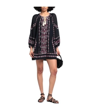 Isabel Marant Étoile Multicolor Long Sleeve Chiffon Dress