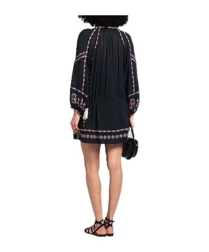 Isabel Marant Étoile Multicolor Long Sleeve Chiffon Dress