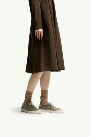 Moncler Vera Leisure Padded Sneakers - Sage Green
