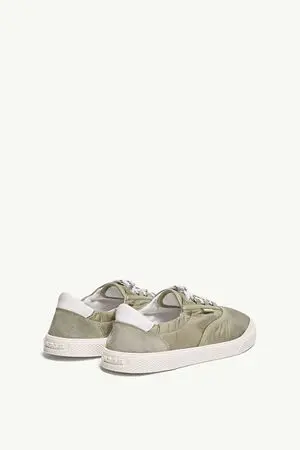 Moncler Vera Leisure Padded Sneakers - Sage Green