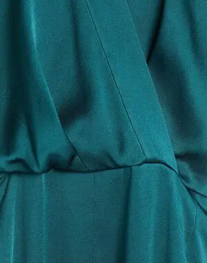 Max Mara Solid-color Satin Chiffon Jumpsuit