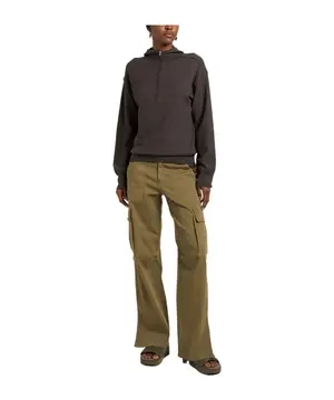 Burberry Solid-color Hooded Knit Jacket