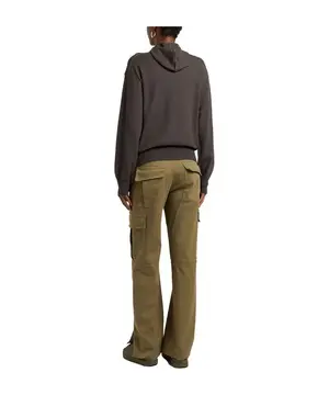 Burberry Solid-color Hooded Knit Jacket