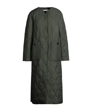 GANNI Quilted Long Down Jacket