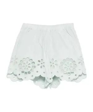 Zimmermann Floral-applique Scalloped Shorts