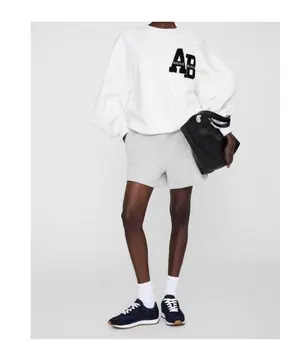 ANINE BING Logo Shorts - White