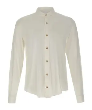 Eleventy Classic Cotton-blend Shirt White