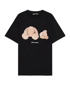 Palm Angels Broken Bear Graphic T-shirt - Black