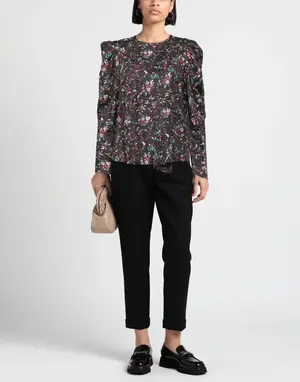 Isabel Marant Étoile Floral Long-sleeve Shirt - Black