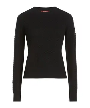 Max Mara Solid-color Cashmere Knitted Sweater - Black