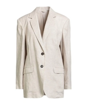 Brunello Cucinelli Single-breasted Suit Jacket - Beige