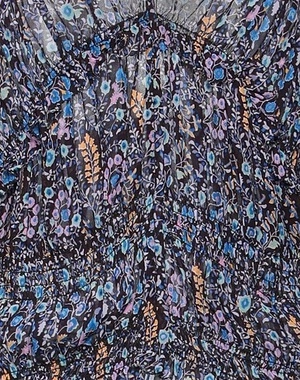 Isabel Marant Étoile Floral Print V-neck Crepe Top