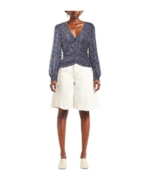 Isabel Marant Étoile Floral Print V-neck Crepe Top