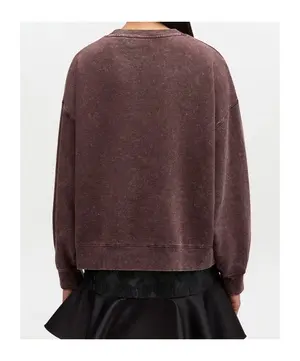 GANNI Vintage Wash Sweatshirt - Red