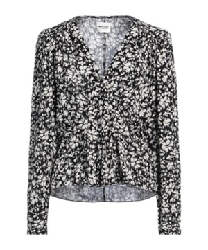 Isabel Marant Étoile Floral Print Long Sleeve V-neck Top