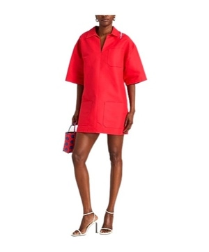 Marni Oversized Embroidered T-shirt Dress