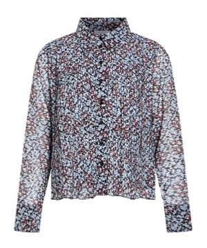 GANNI Printed Crepe Shirt