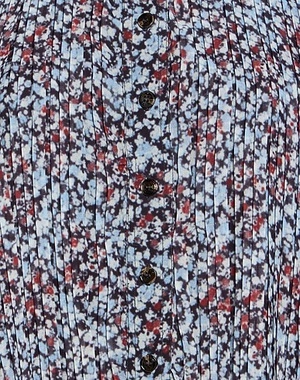 GANNI Printed Crepe Shirt