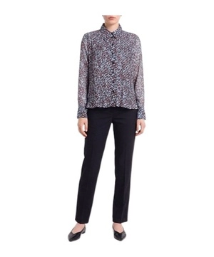 GANNI Printed Crepe Shirt