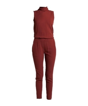 Brunello Cucinelli Solid-color Sleeveless Jumpsuits - Red