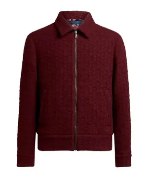 Etro Wool Bomber Jacket - Brown