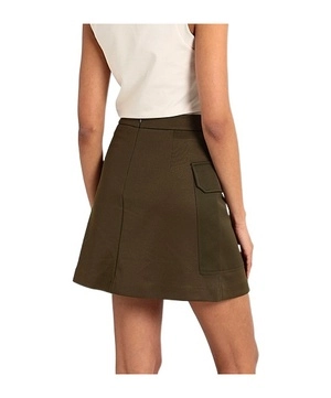 MAXCO. Minimalist Ruched Midi Skirt