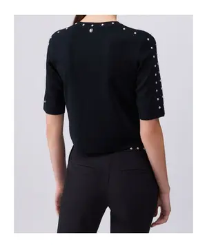 Liu Jo Stud-embellished Knit Top