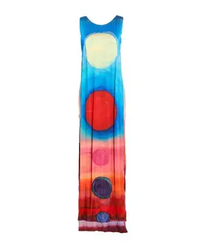 Marni Sleeveless Tie-dye Maxi Dress - Red