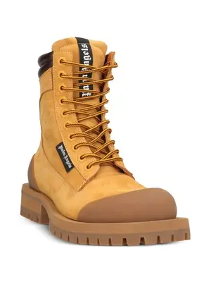 Palm Angels Lace-up High-top Lug Sole Boots