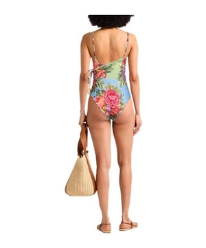 Farm Rio Floral Print One Piece Swimsuit