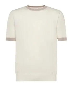 Eleventy Ribbed Trim T-shirt