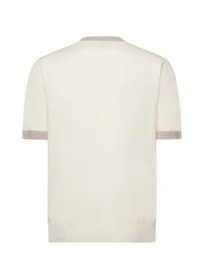 Eleventy Ribbed Trim T-shirt