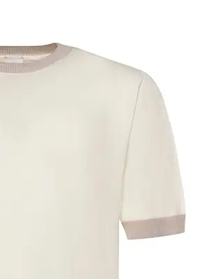 Eleventy Ribbed Trim T-shirt