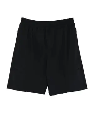 Eleventy Elastic Waistband Shorts With Zippered Pockets - Black