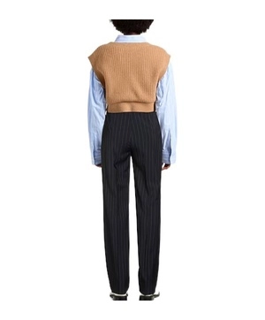 Max Mara Pinstriped Cool Wool Straight-leg Trousers