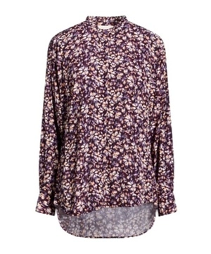 Isabel Marant Étoile Floral Printed Satin Long Sleeve Shirt - Multicolor