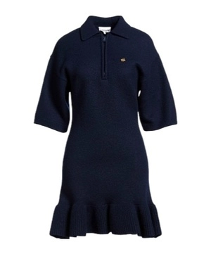 GANNI Solid-colored Wool Skirt - Blue