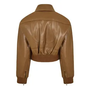 Norma Kamali Short Leather Jacket