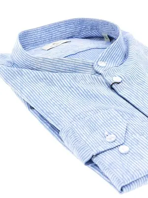 Etro Striped Band-collarl Shirt