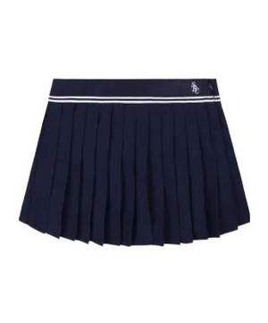 SPORTY  RICH Sporty & Rich Pleated Mini Skirt With Logo Detail